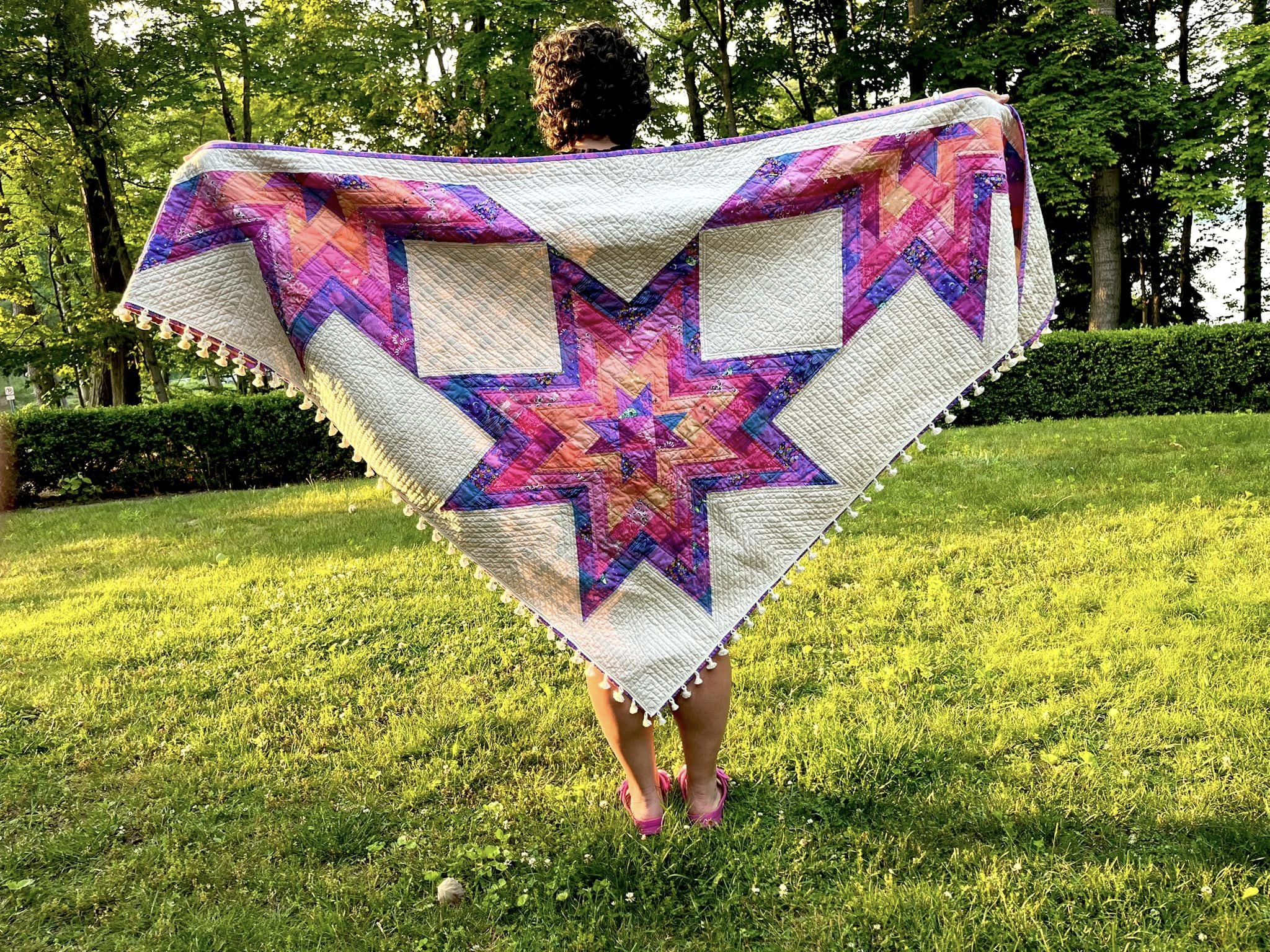 Sunshine Quilted Shawl Pattern (PDF ONLY) – Trendy Quilts by Ana Galan